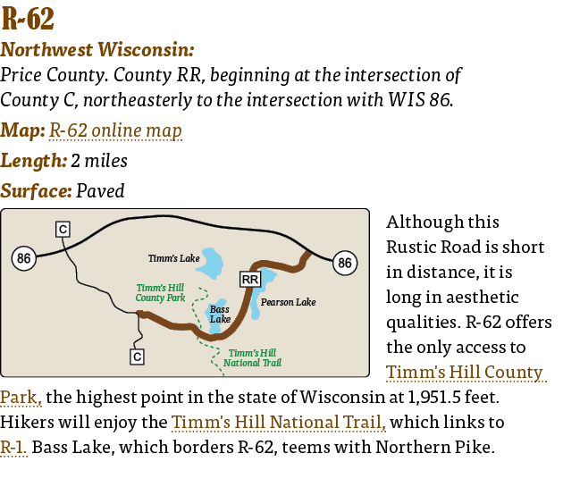 Wisconsin Rustic Roads Guide